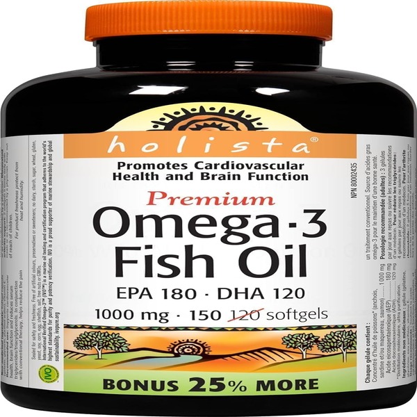 Webber Naturals Holista Omega 3 1200mg Burp Free Softgels 120's ...