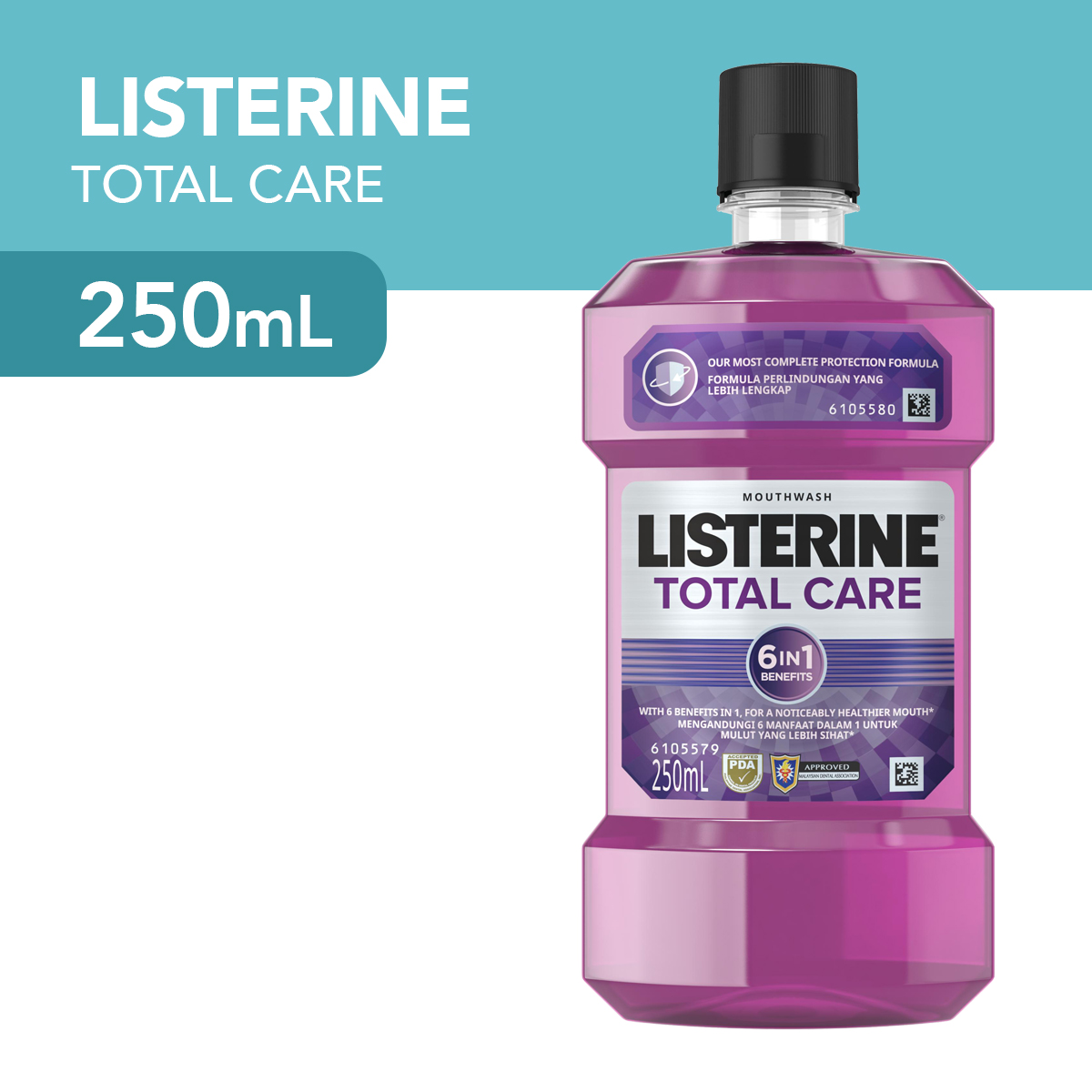 Listerine Mouthwash TOTAL CARE 250ml - HEMLOCK PHARMACY