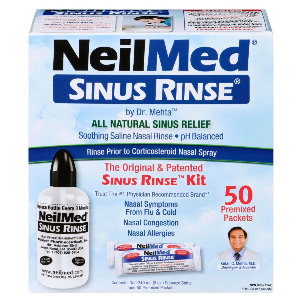 Neilmed Sinus Rinse All Natural Premixed Sachets 50's - HEMLOCK PHARMACY