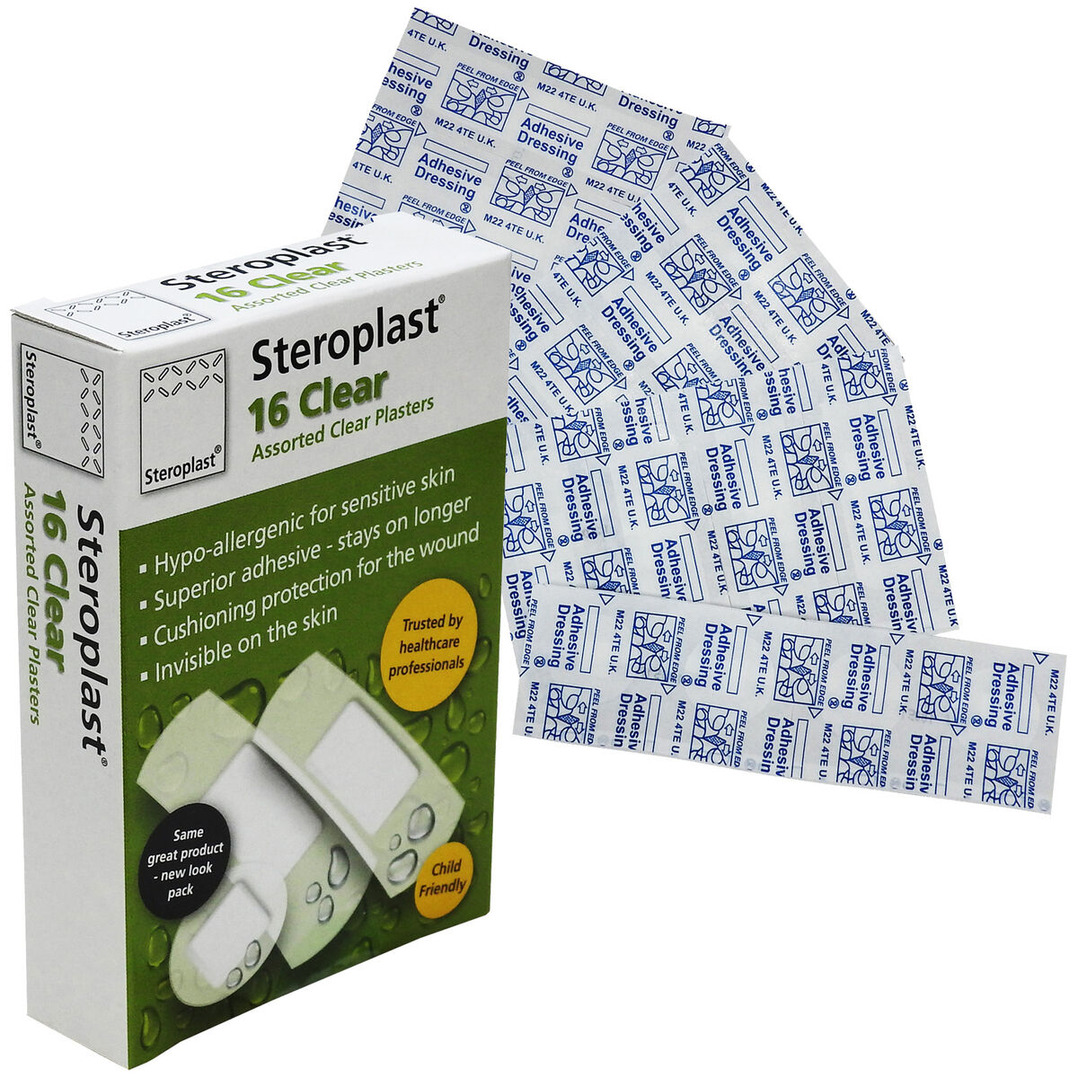 Steroplast Premium Clear Assorted Plasters 16's - HEMLOCK PHARMACY
