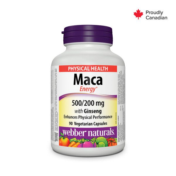 Webber Naturals Maca Energy with Ginseng Capsules 90's - HEMLOCK PHARMACY