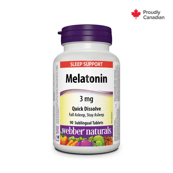 Webber Naturals Melatonin 3mg Quick Dissolving Tablets 90's - HEMLOCK ...