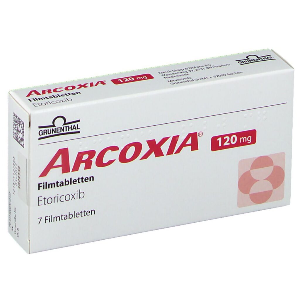 ARCOXIA (Etoricoxib) Tablets 120mg 7's - HEMLOCK PHARMACY