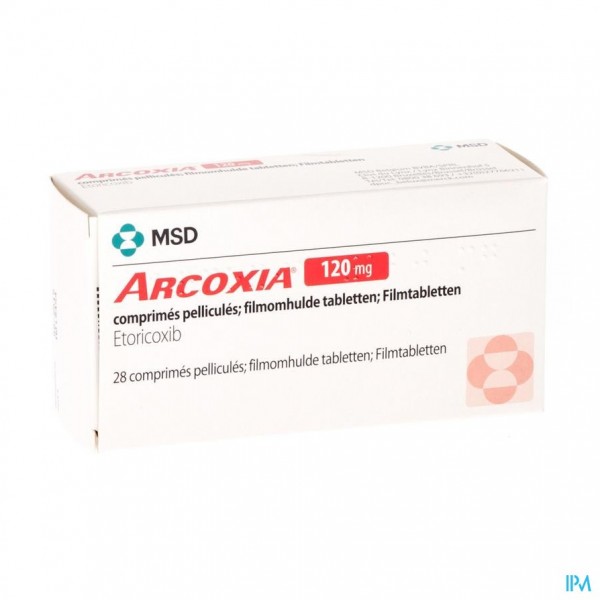 ARCOXIA (Etoricoxib) Tablets 120mg 28's - HEMLOCK PHARMACY