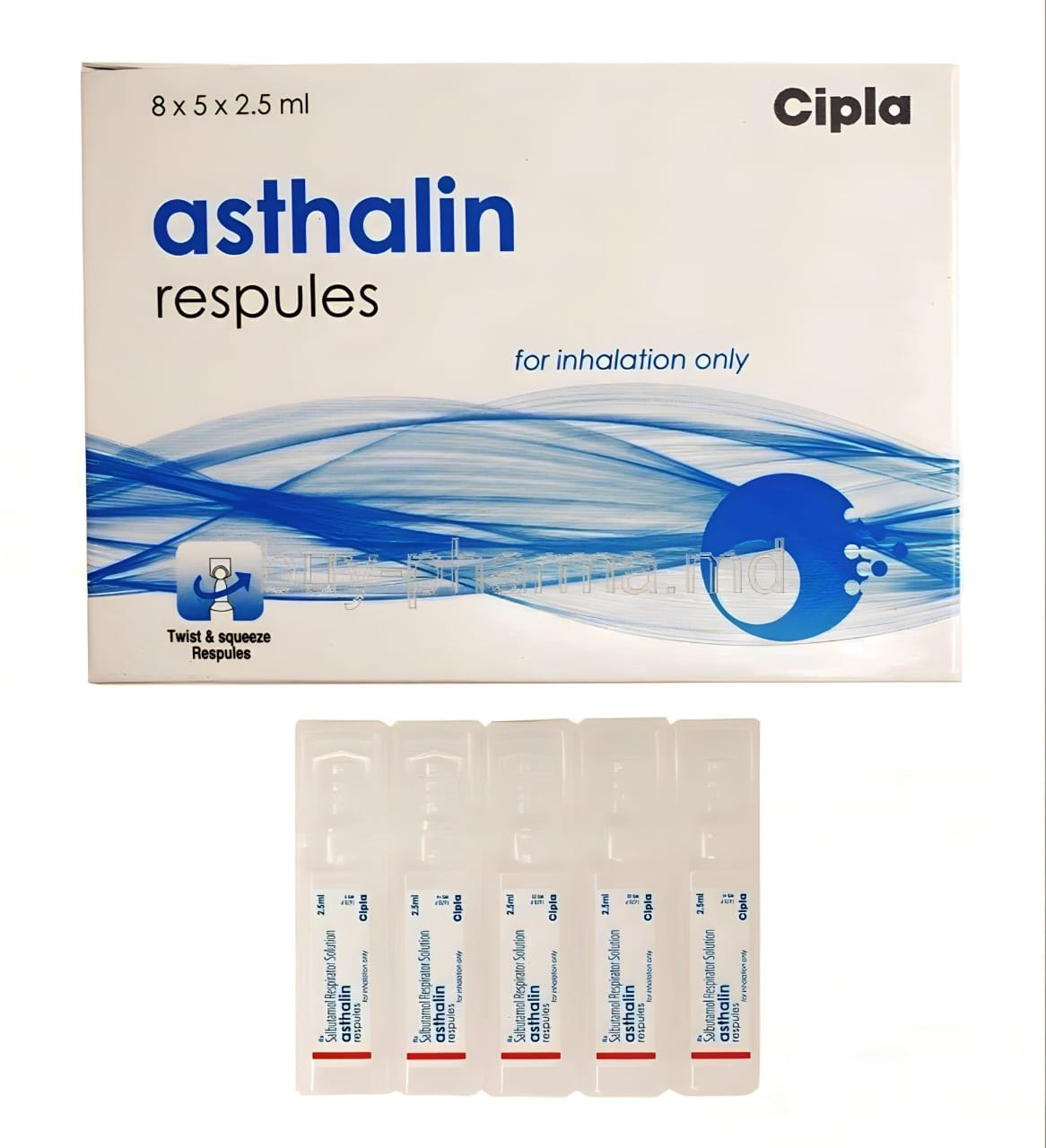 Asthalin 2.5mg Respules 2.5ml 40 Pack - HEMLOCK PHARMACY