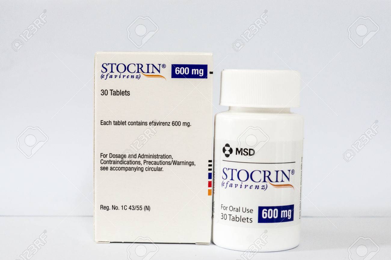 STOCRIN TABLETS 600mg (Efavirenz) 30 Pack - HEMLOCK PHARMACY