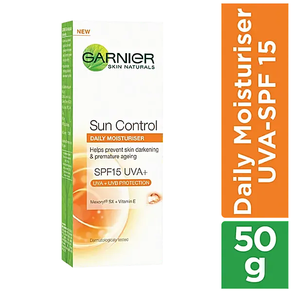 Garnier Sun Control Daily Moisturizer SPF15 50ml - HEMLOCK PHARMACY