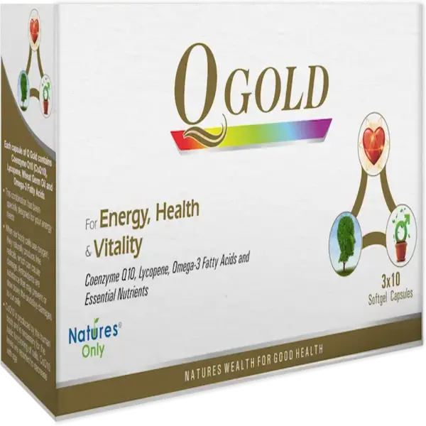 Natures Only Q Gold Softgel Capsules 30 Pack - HEMLOCK PHARMACY