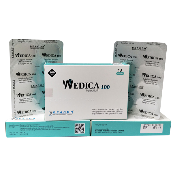 WEDICA (TRELAGLIPTIN) 100MG TABLETS 16'S - HEMLOCK PHARMACY