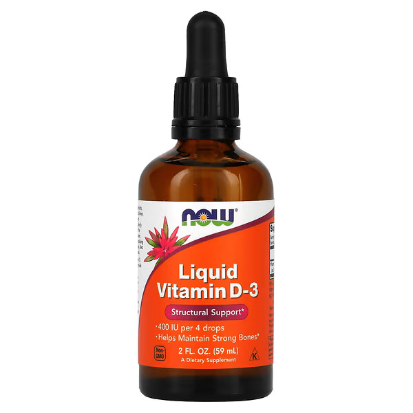 NOW Foods, Liquid Vitamin D-3, 400 IU (59 ml) - HEMLOCK PHARMACY