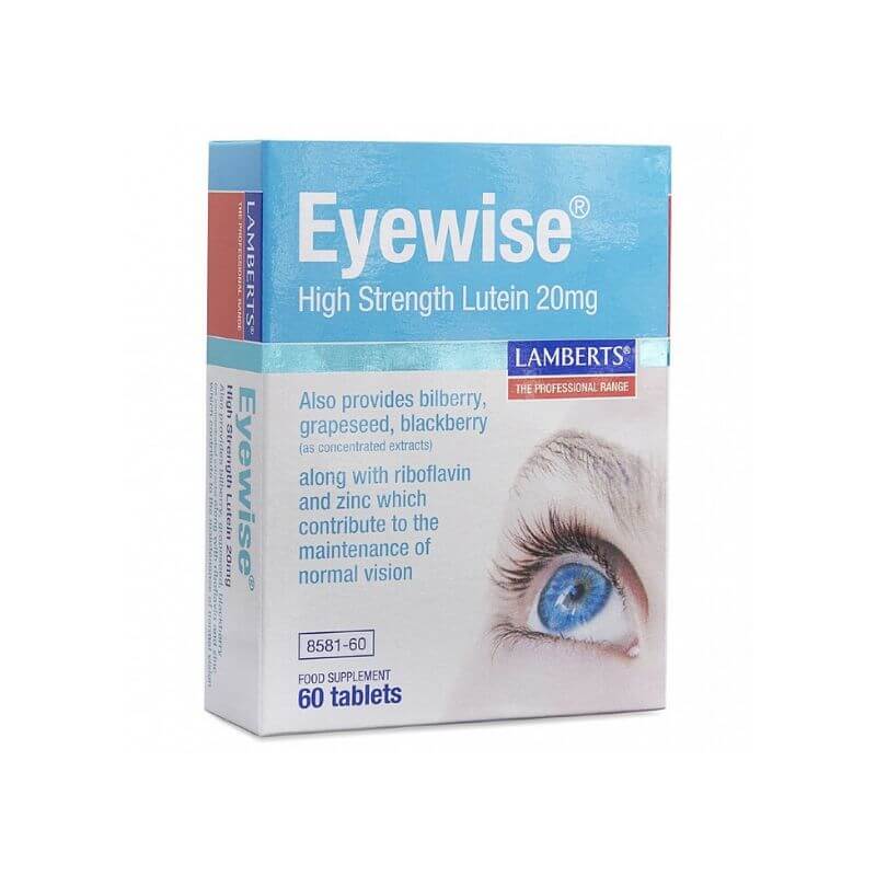 Lamberts Eyewise High Strength Lutein 20mg 60's - HEMLOCK
