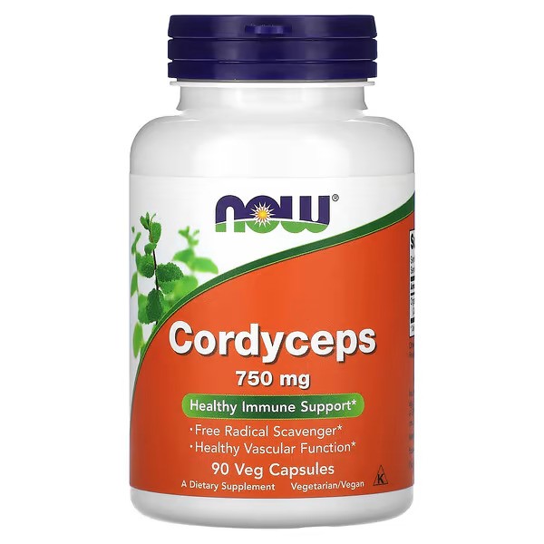 NOW Foods, Cordyceps, 750mg, 90 Veg Capsules - HEMLOCK PHARMACY