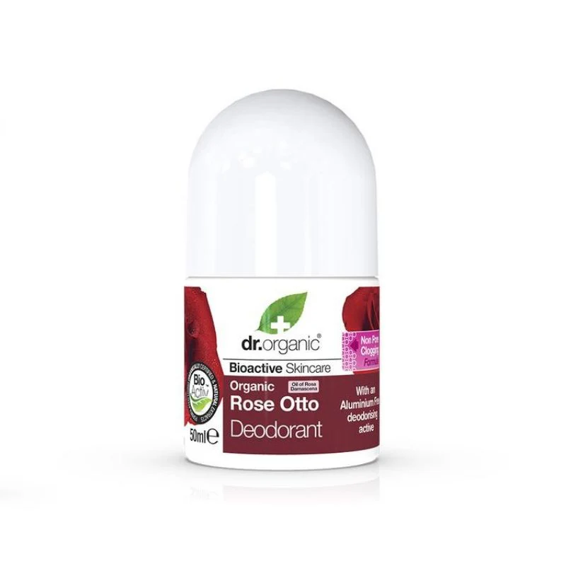Dr Organic Rose Otto Deodorant 50ml - HEMLOCK PHARMACY