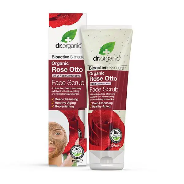 Dr Organic Rose Otto Face Scrub 125ml - HEMLOCK PHARMACY