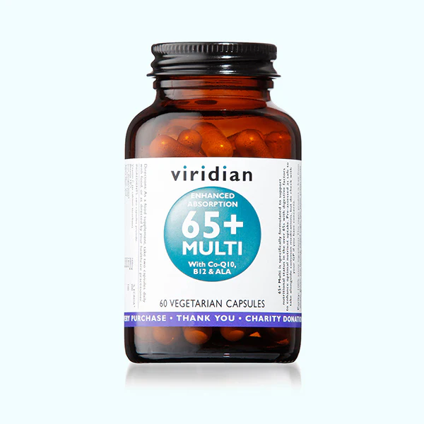 Viridian 65+ Multi Vcaps 60's - HEMLOCK PHARMACY