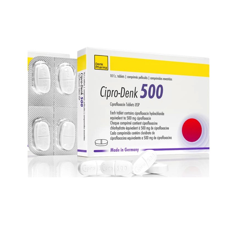 Cipro-Denk 500mg Tablets 10's - HEMLOCK