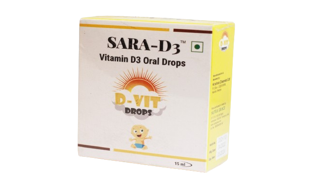 Sara D3 Vitamin D3 Drops (15ml) - HEMLOCK PHARMACY