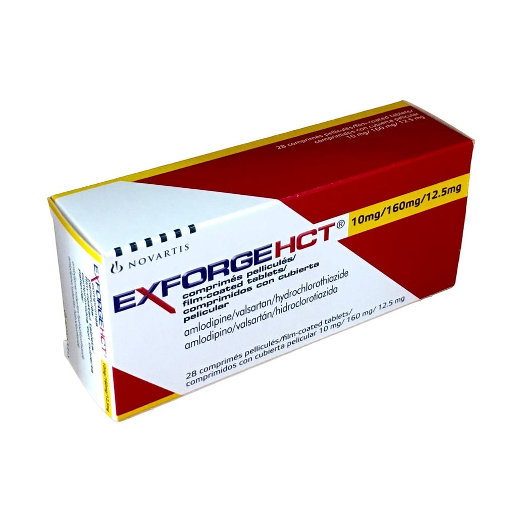 Exforge HCT 10mg/160mg Tablets 28's - HEMLOCK PHARMACY