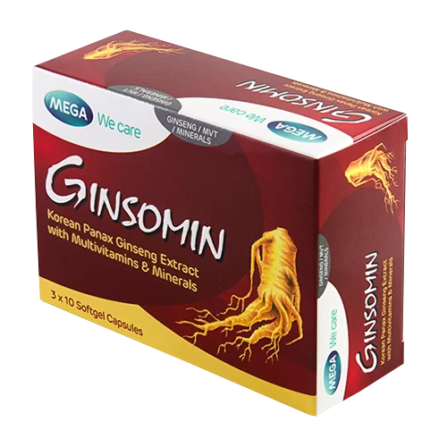 Ginsomin Multivitamin Capsules 30's - HEMLOCK PHARMACY