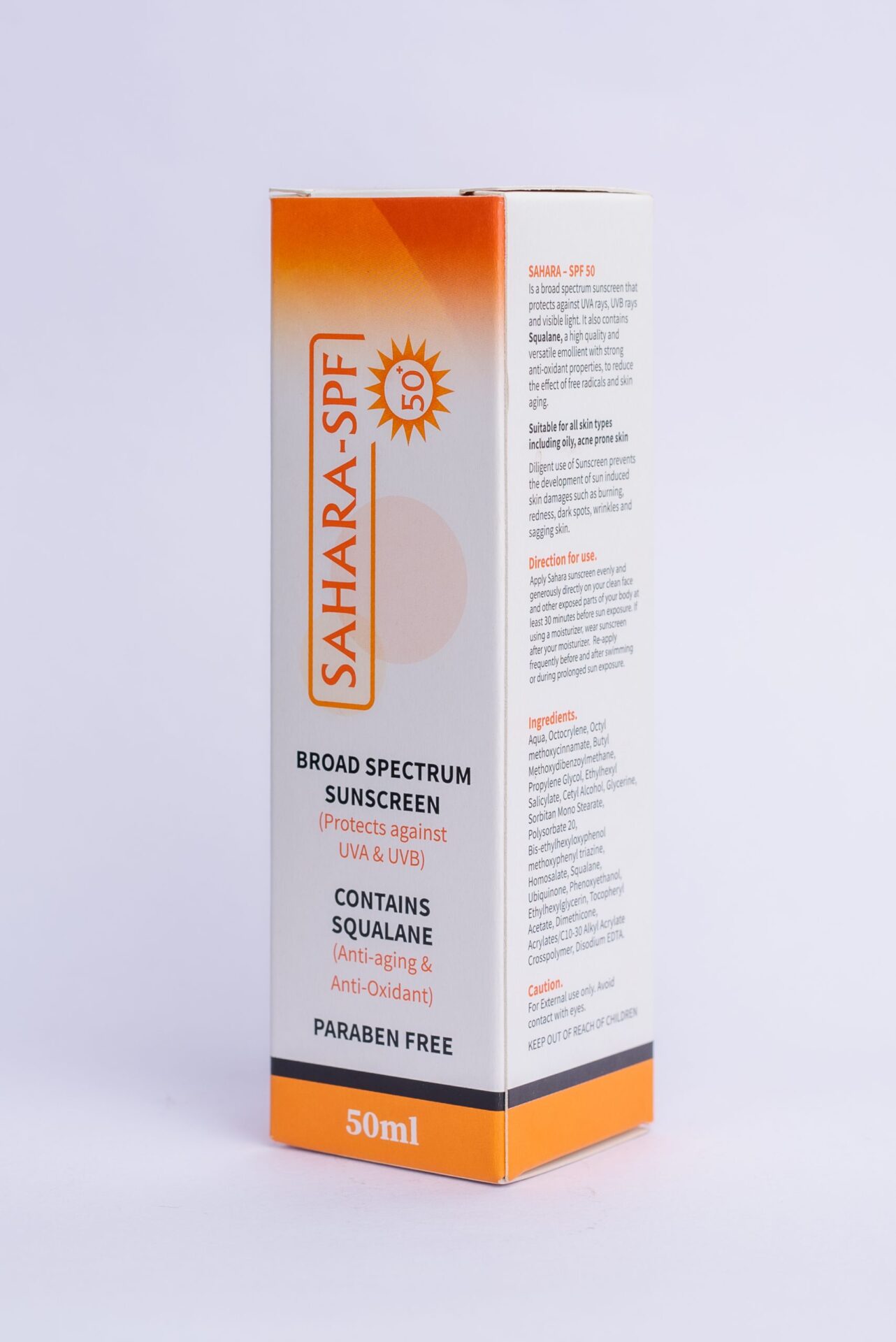 Sahara SPF 50 Sunscreen 50ml - HEMLOCK