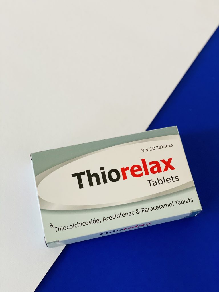 Thiorelax 100mg/8mg tablets 30's - HEMLOCK PHARMACY