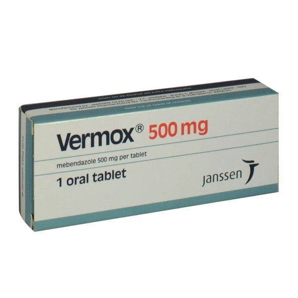 Vermox tablets 500mg 1's - HEMLOCK PHARMACY