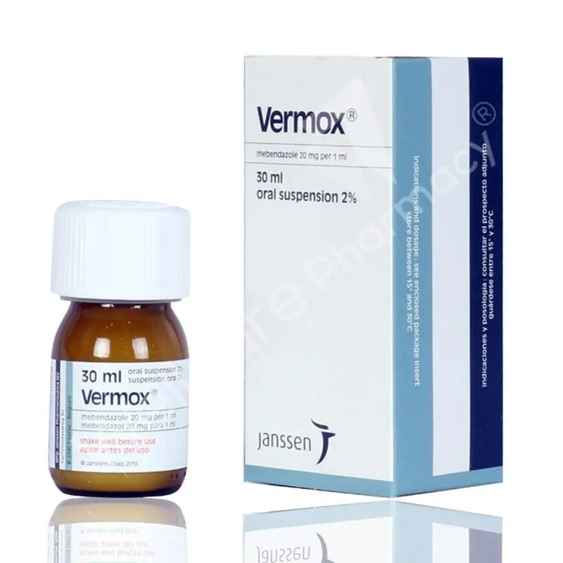Vermox Syrup 30ml - HEMLOCK PHARMACY